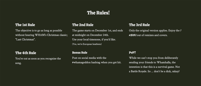 Whamageddon Christmas Game in COVID Lockdown 2020 - Greeblehaus