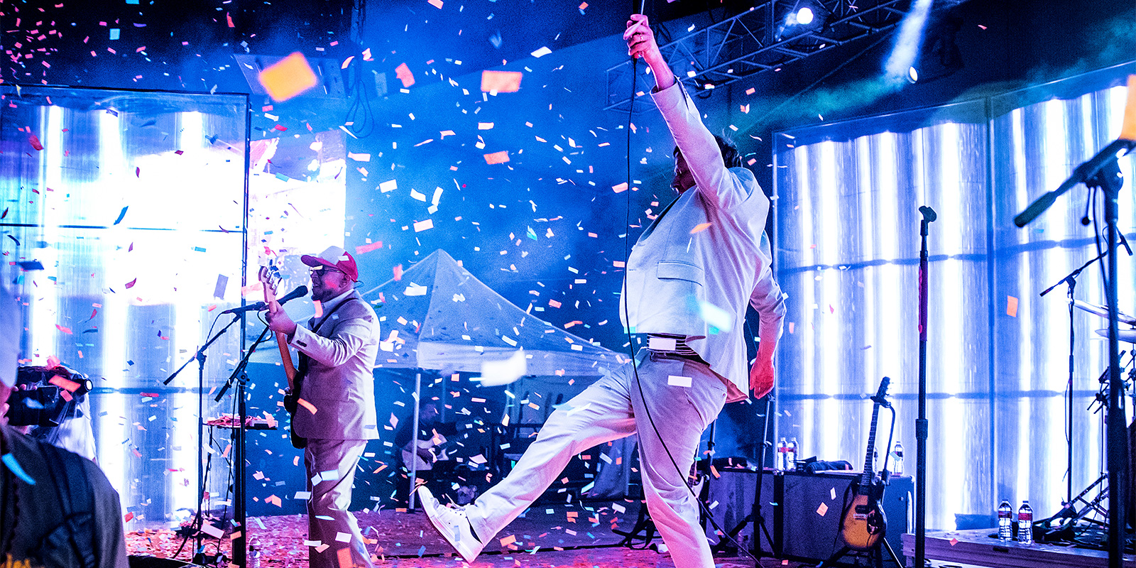 OK Go Concert in Denver with Dead Pioneers & Pink Fuzz